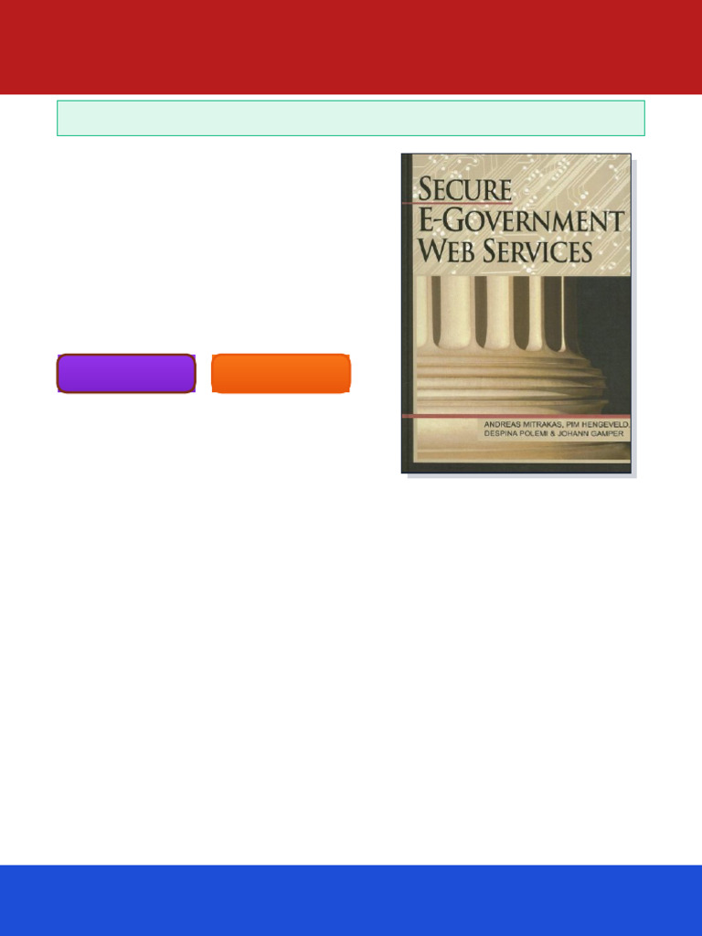 Secure E Government Web Services 1st Edition Andreas Mitrakas ...