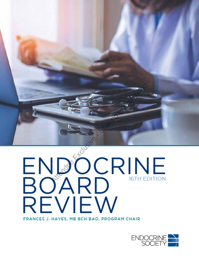 Endocrine Board Review 16th Edition Guide | PDF | Endocrinology ...
