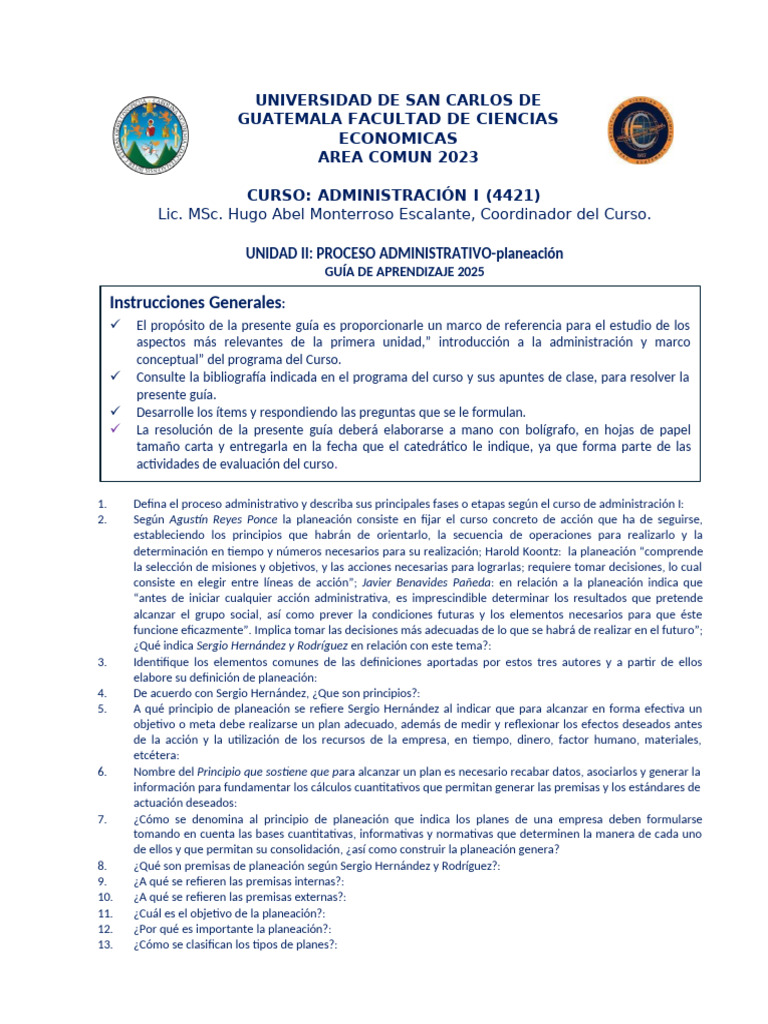 2025-Guia de Aprendizaje Planeaci-n-no 2[1] | PDF | Planificación | Cognición