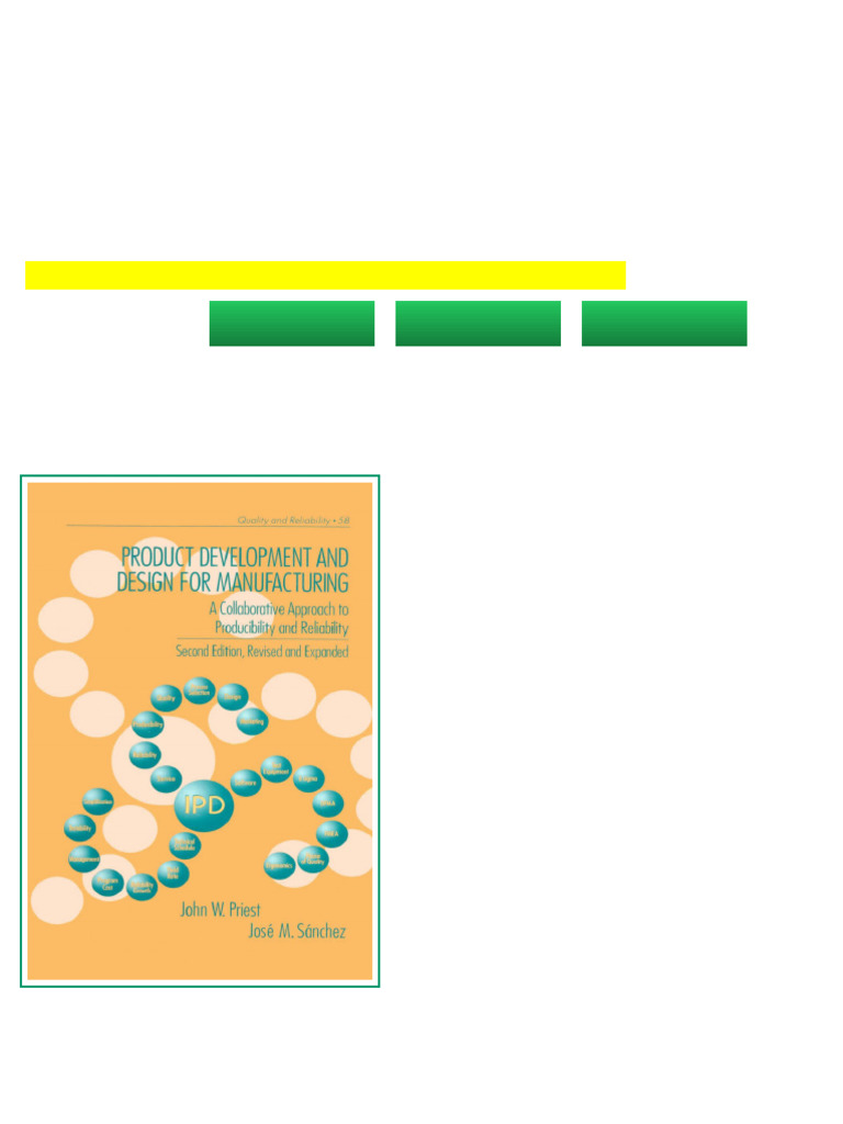 Product Development and Design for Manufacturing A Collaborative ...