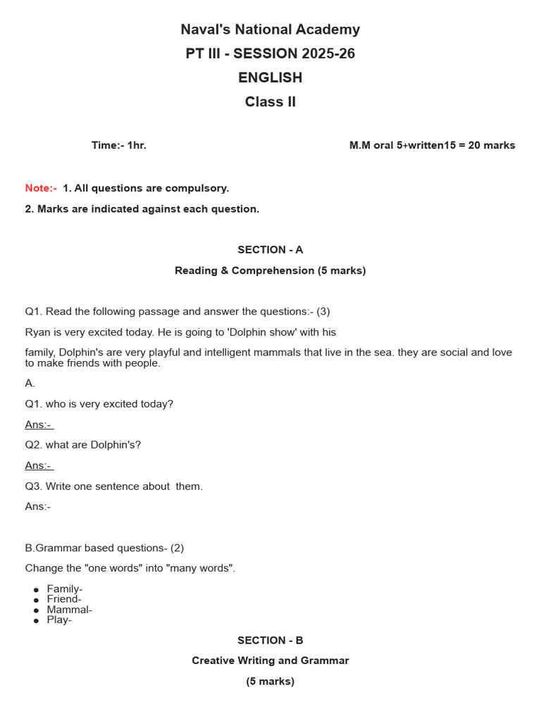class 3 eng | PDF
