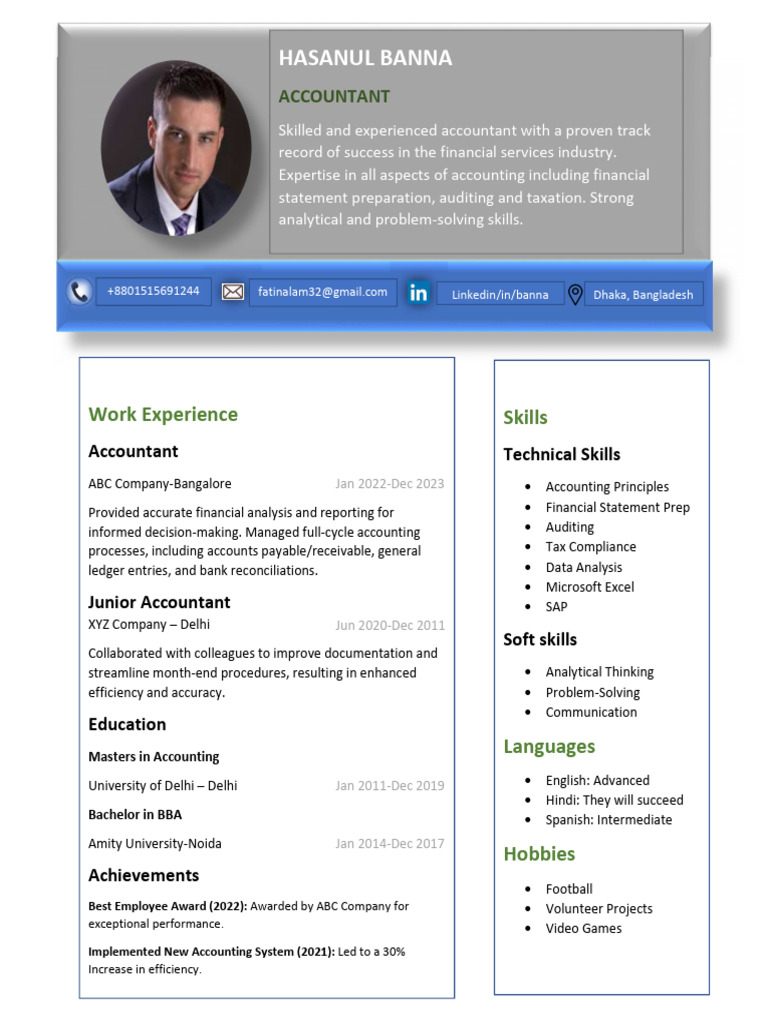 Formal CV | PDF | Accounting | Business
