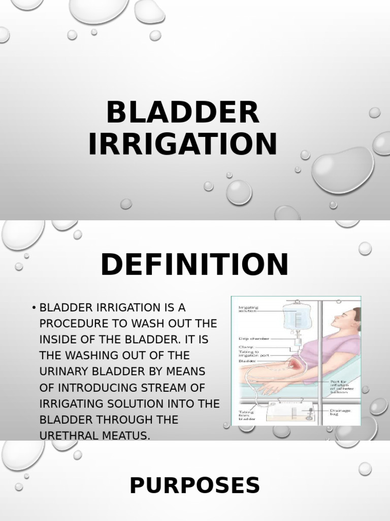 Bladder Irrigation and Urinary Diversion Guide | PDF | Urinary System ...