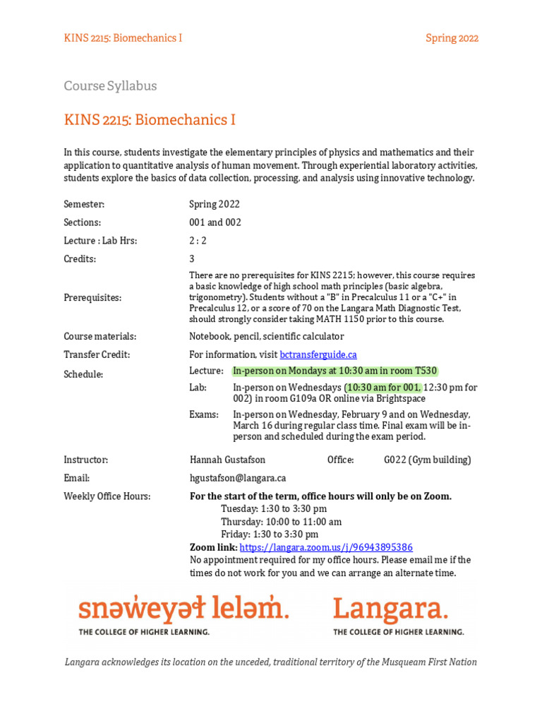 Kins 2215 | PDF | Kinematics | Force
