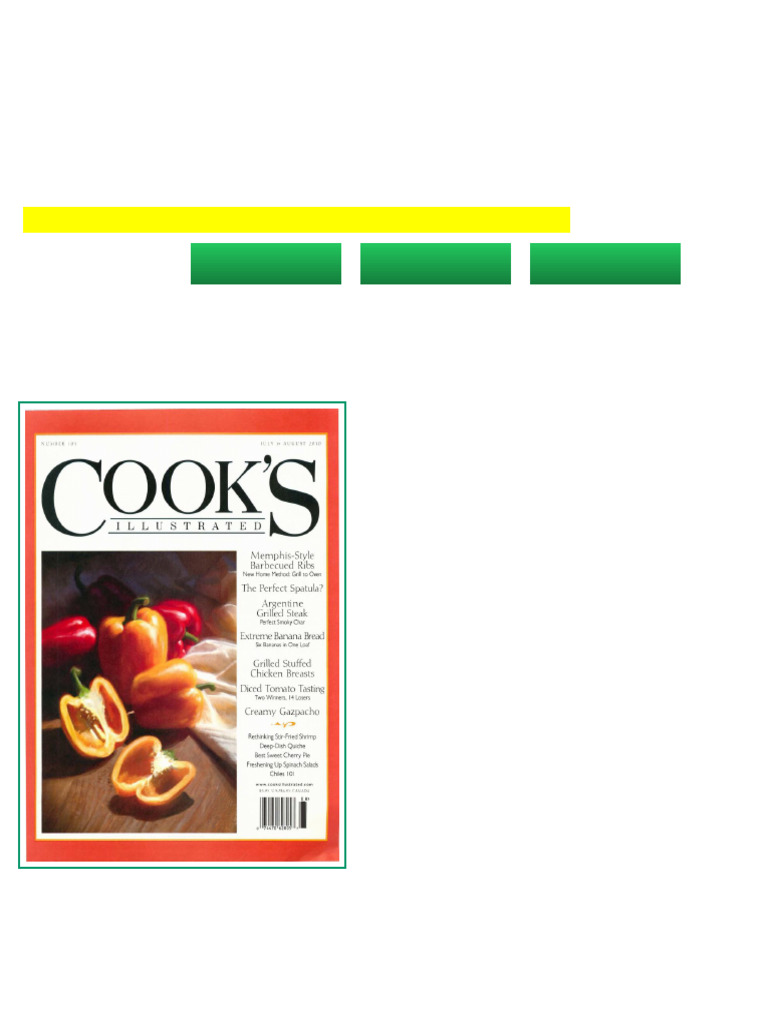 Cook s Illustrated 105 105th Edition Cook'S Illustrated online version ...