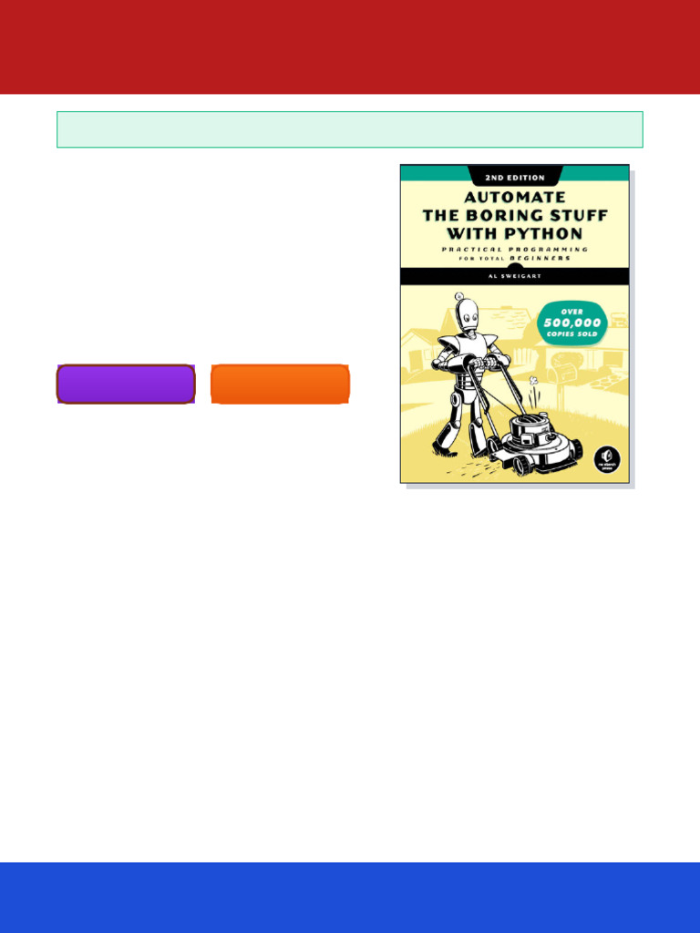 Automate the Boring Stuff with Python Practical Programming for Total ...