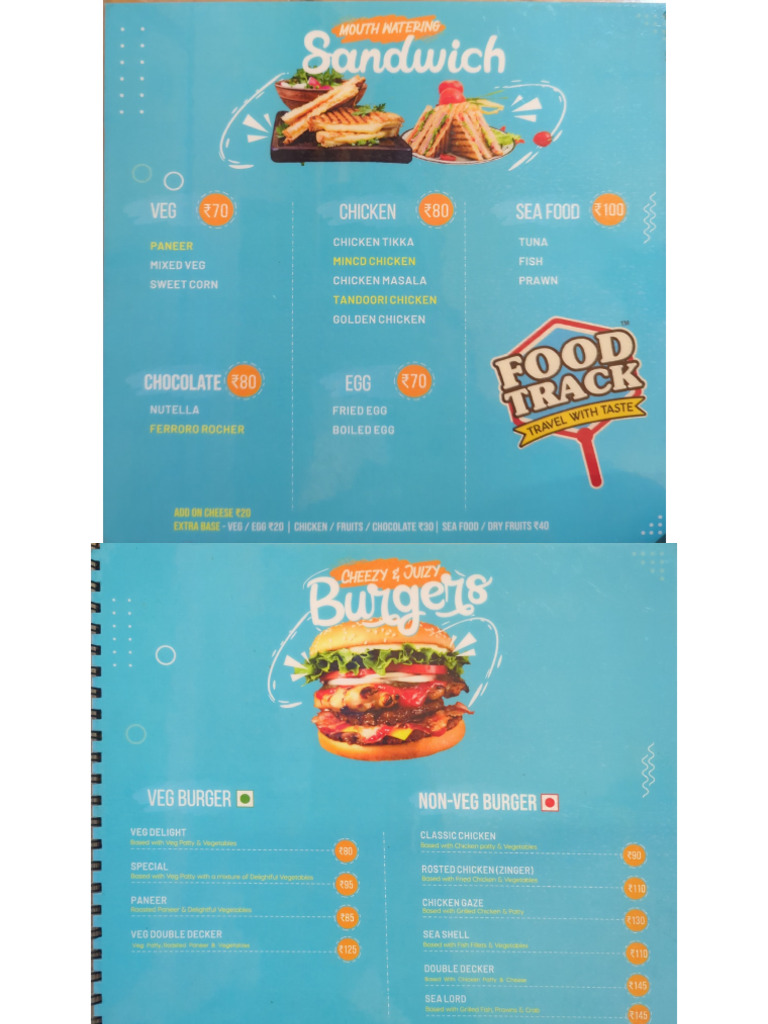 FoodTrack Menu | PDF