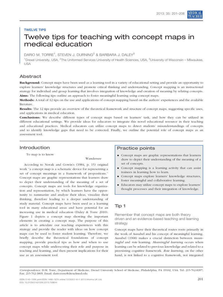12 Tips For Concept Maps in Education. | PDF | Learning ...