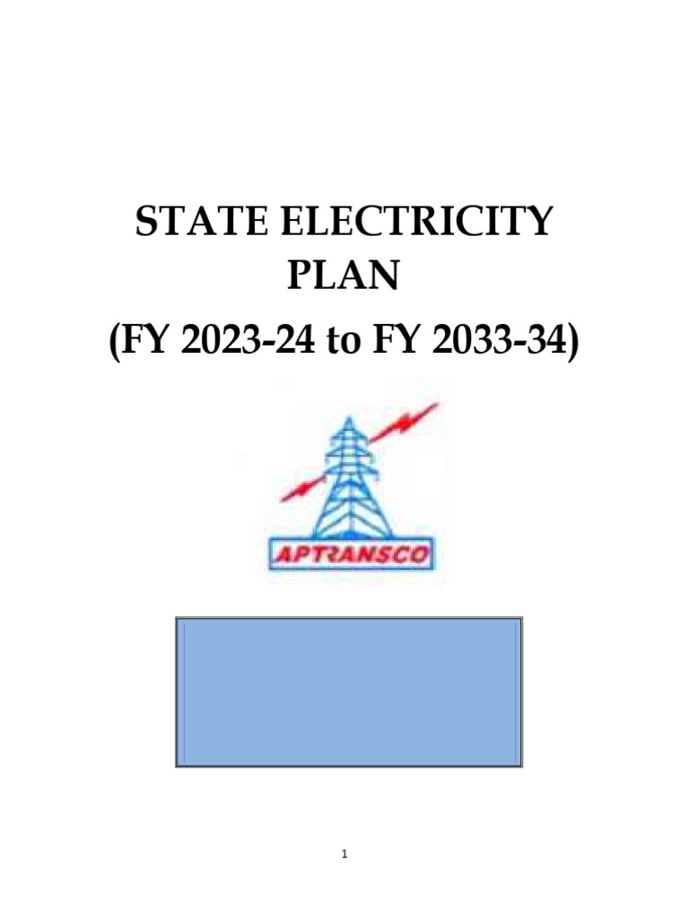 State Electricity Plan 07062023 | PDF | Electric Power Transmission ...
