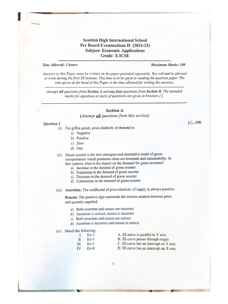 Scottish High International School | PDF