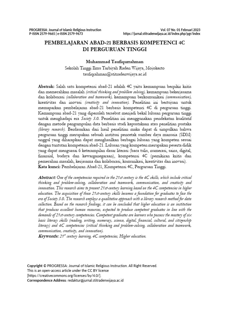 8.+[Fixed]+Muhammad+Taufiqurrahman +Pembelajaran+Abad 21 | PDF