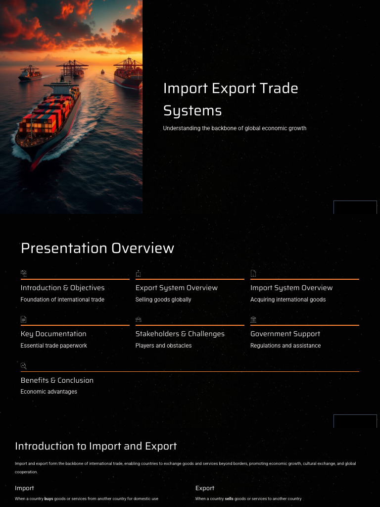 Import Export Trade Systems | PDF | Exports | Trade