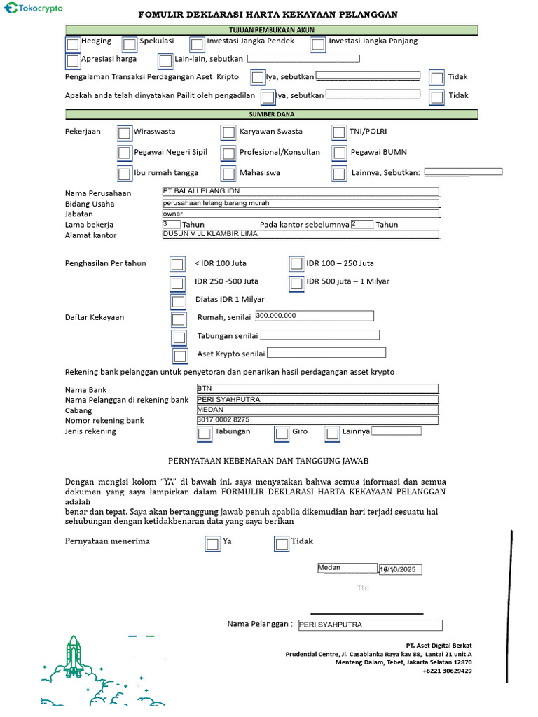 Source of Wealth Declaration ID | PDF