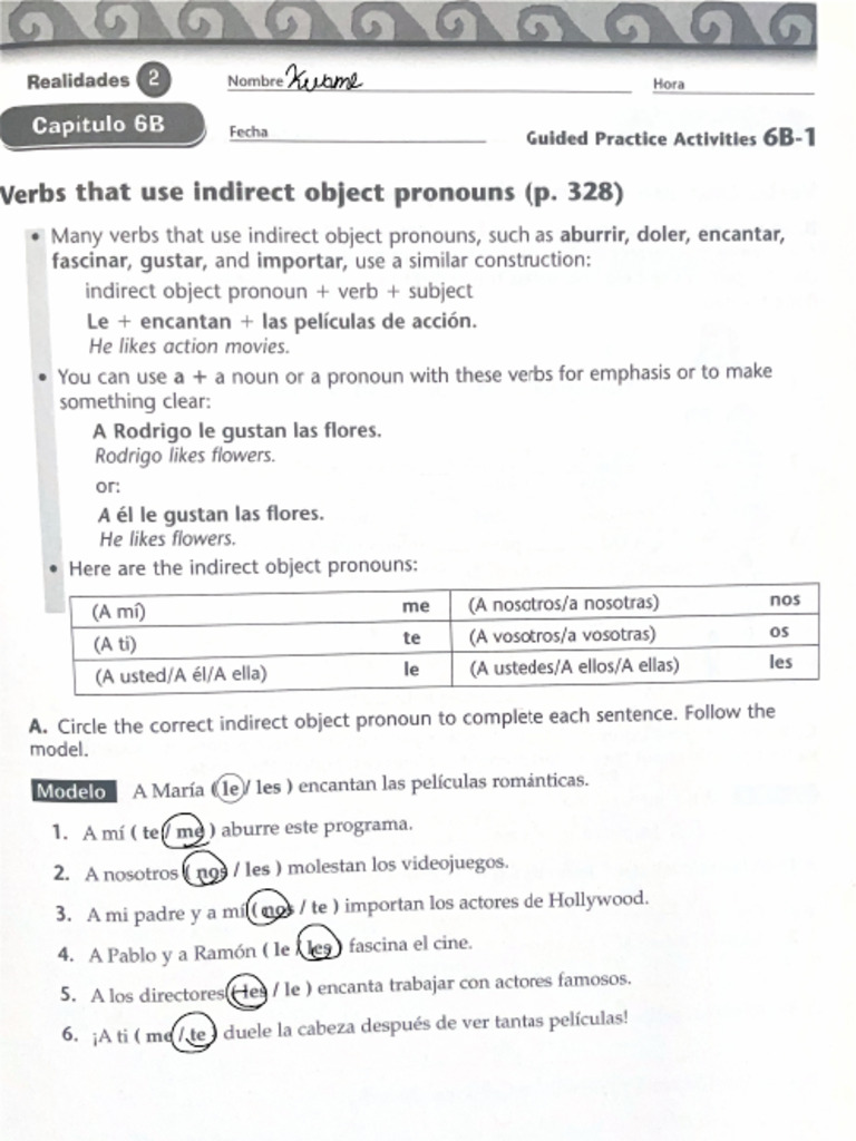 Gustar Realidades GP | PDF