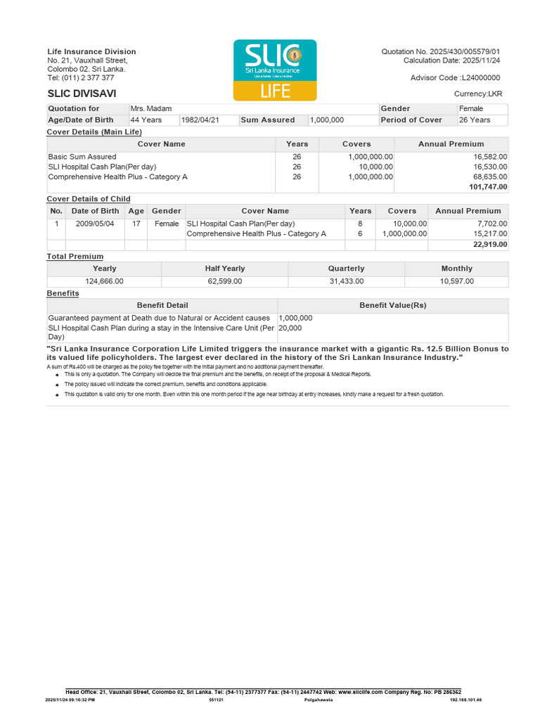 Slic Divisavi: (Terms & Conditions Applied) | PDF | Insurance | Life ...