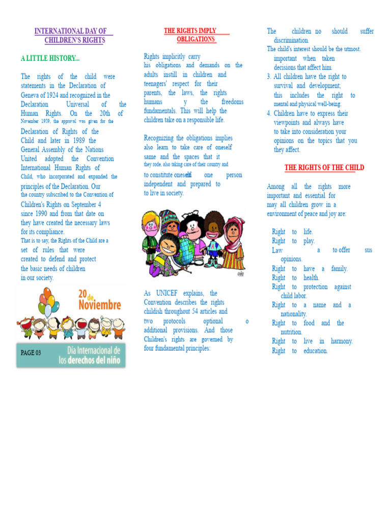 Triptych - Children's Rights | PDF | Children's Rights | Justice