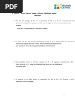Cálculo do Mínimo Múltiplo Comum (MMC) | PDF | Número primo | Matemática