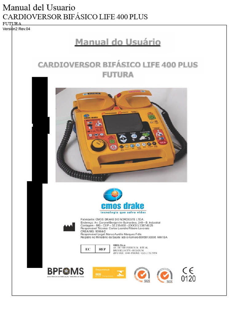 Manual del Cardioversor Life 400 Plus | PDF