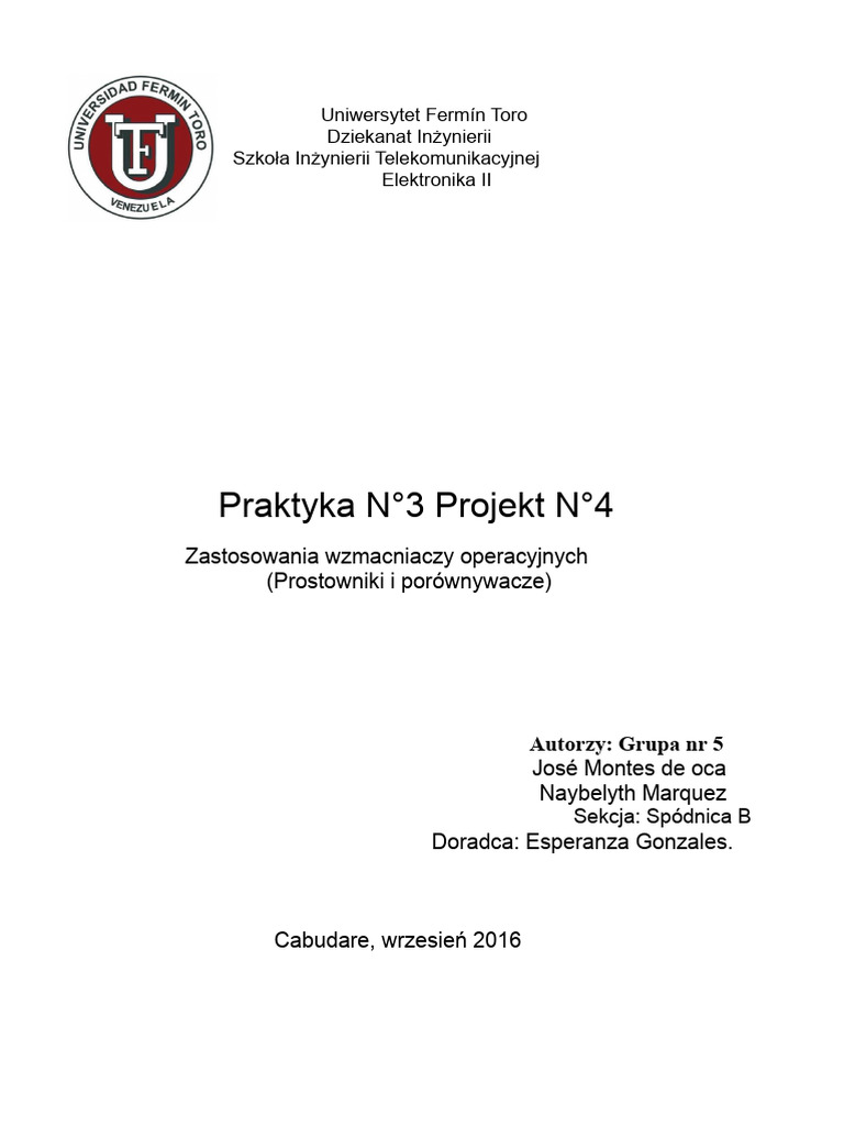Prostowniki Komparatory | PDF