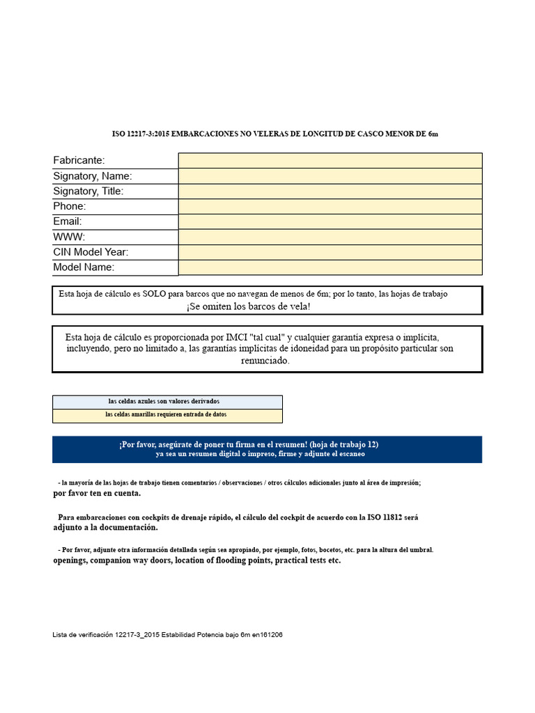 ISO 12217-3:2015 Embarcaciones