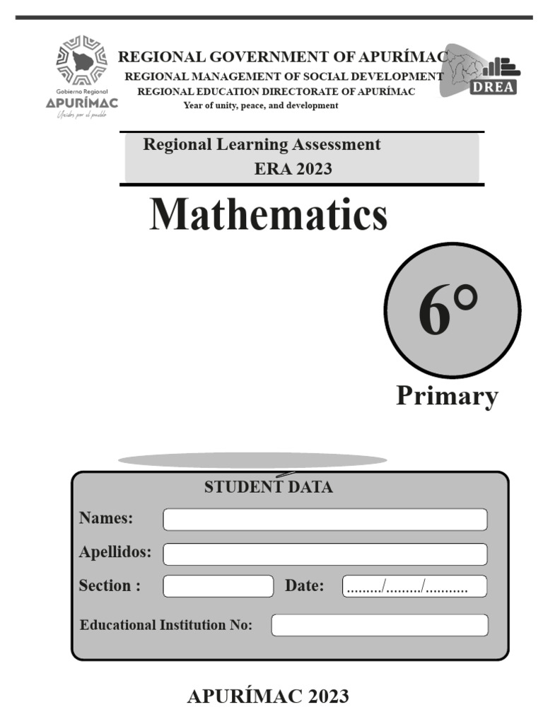 TEST-YEAR-6th-GRADE-MATHEMATICS | PDF