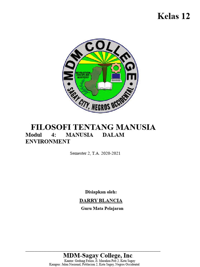 Manusia dan Lingkungan: Filosofi Berkelanjutan | PDF