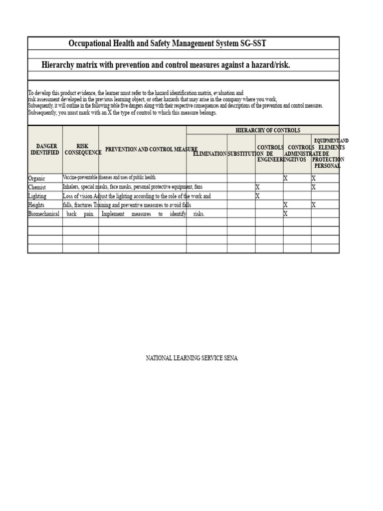 Activity 3 Hazard and Risk Matrix | PDF