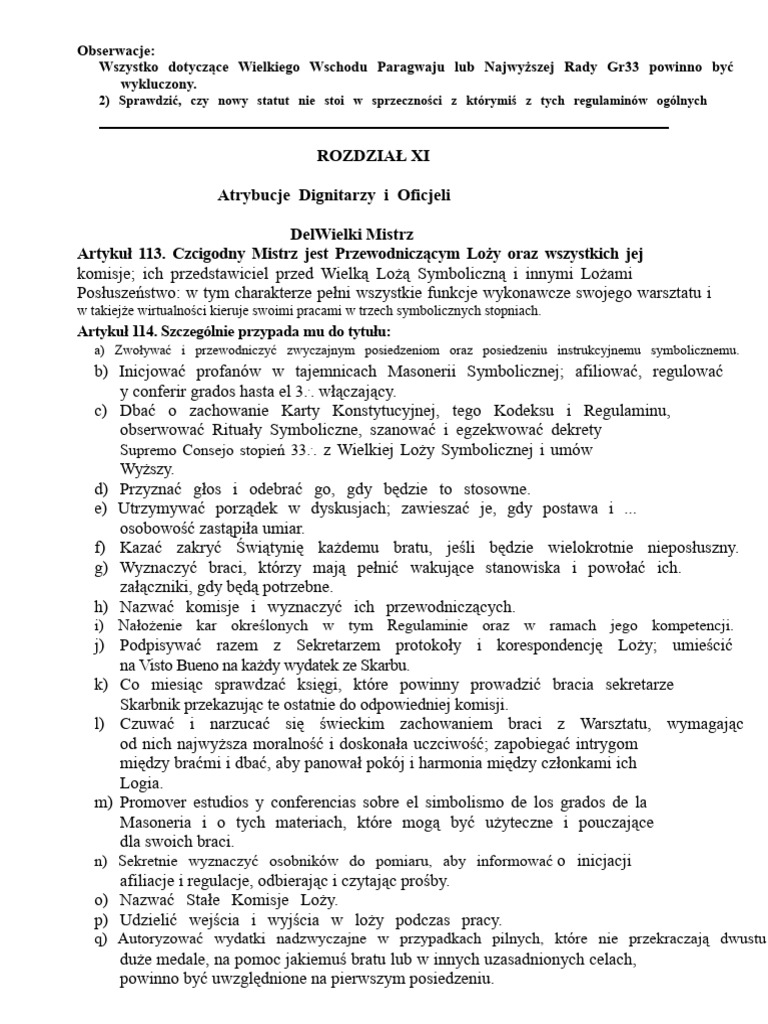ROZDZIAŁ XI DDig I OOf Ogólne Przepisy Starodawne | PDF