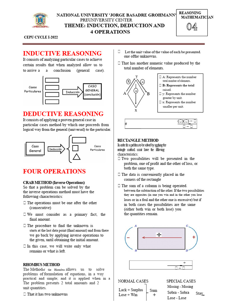Pract. 04 - Mathematical Reasoning | PDF | Inductive Reasoning ...