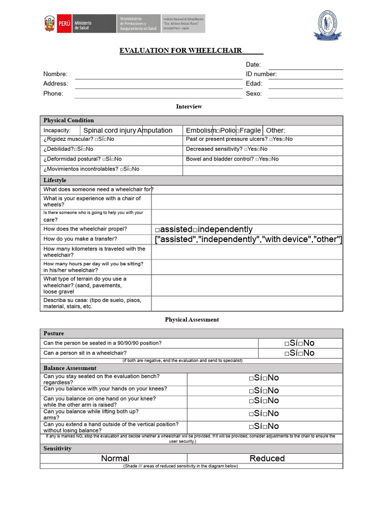 Wheelchair Evaluation and Assessment Guide | PDF | Wheelchair