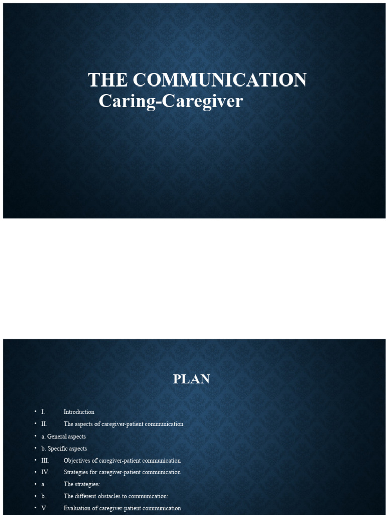 The Communication Between Caregiver and Patient | PDF | Communication ...
