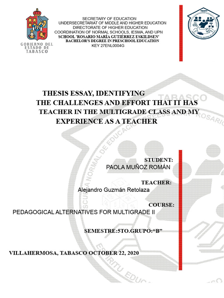 1.-Essay On Multigrade Classroom Efforts and Challenges | PDF ...