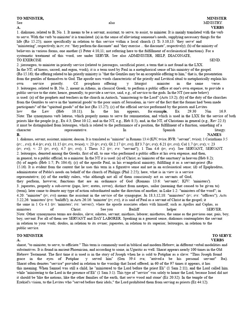 Understanding Biblical Ministry Terms | PDF | Aaron | Jesus