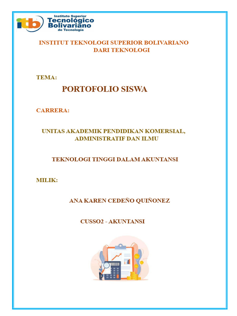 Portofolio Siswa Akuntansi ITB | PDF