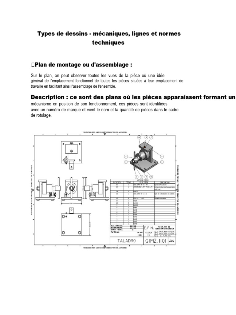 Types de dessins techniques et normes | PDF | Tolérance géométrique ...