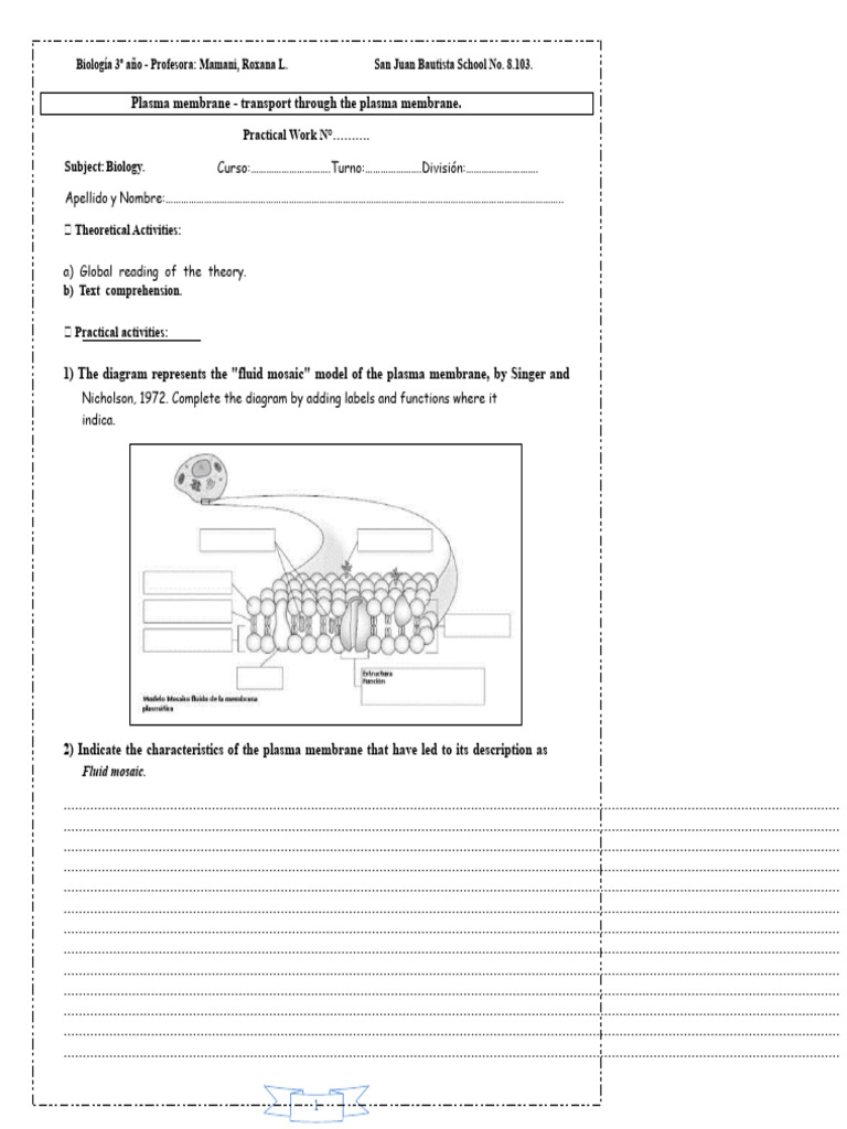 Plasma Membrane Transport in Biology | PDF | Cell Membrane | Biophysics