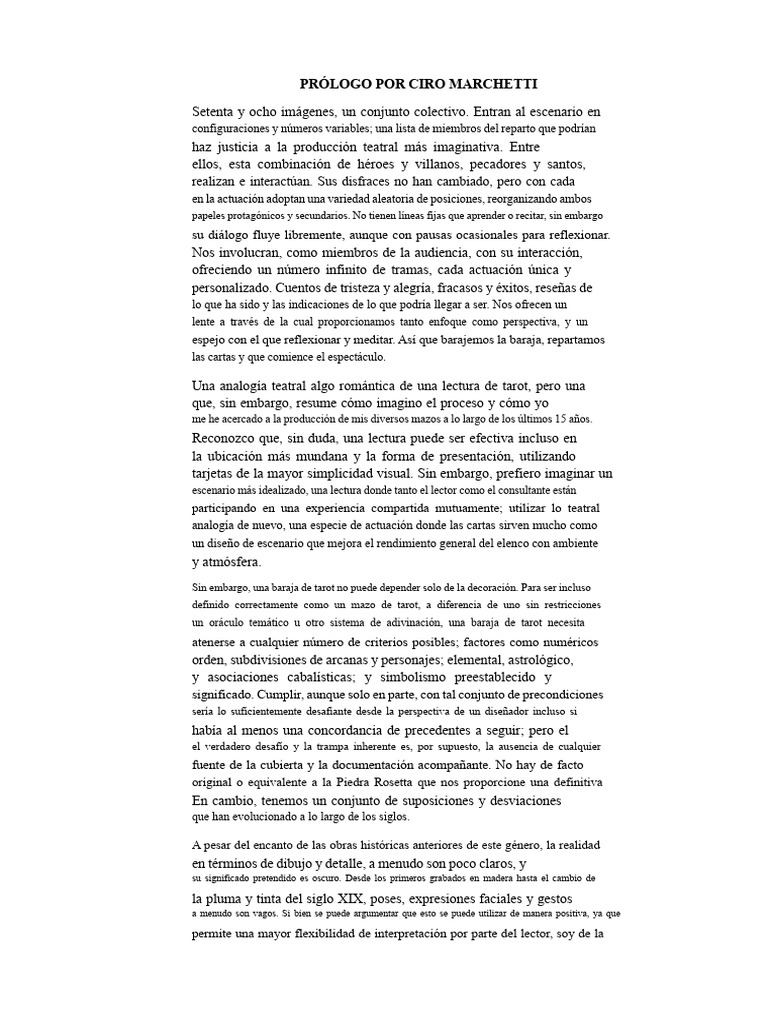 LIBRO DE TAROT MARCHETTI | PDF | Tarot | Jugando a las cartas