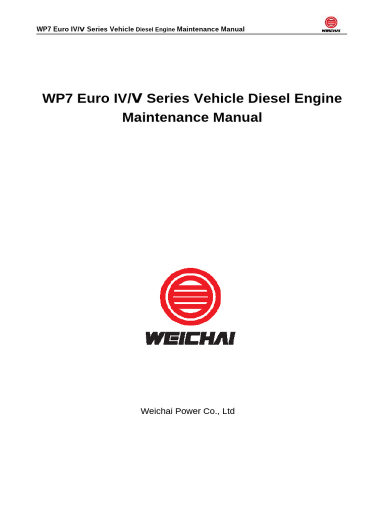 WP7 Engine Information | PDF | Diesel Engine | Engines