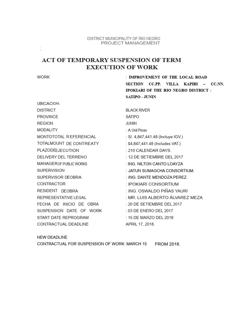 Temporary Work Suspension Act | PDF | Justice | Crime & Violence
