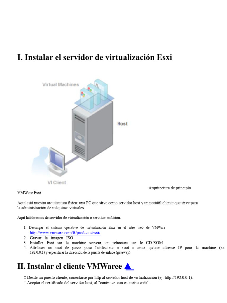 Introducción A La Virtualización Con VMWare Esxi | PDF | V Mware ...