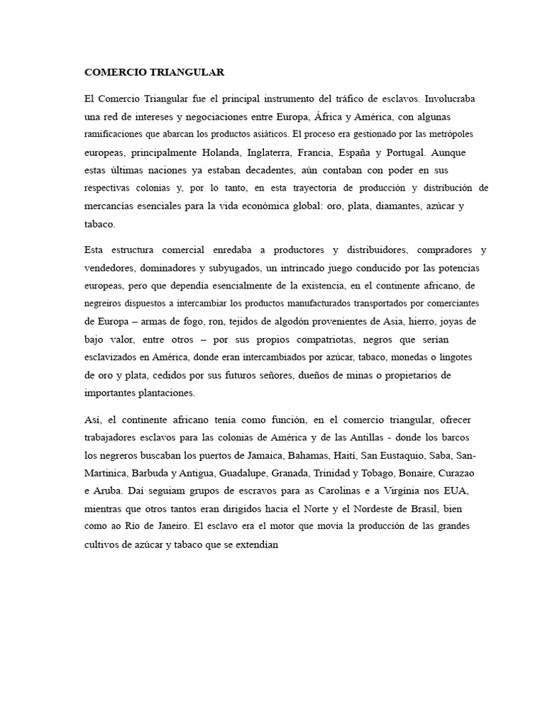 Comercio Triangular | PDF