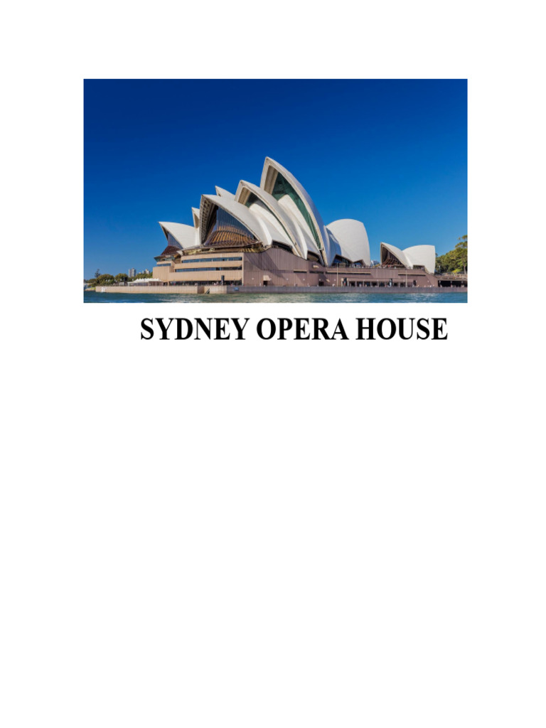 Sydney Opera House: Structure & Design | PDF | Roof | Structural ...