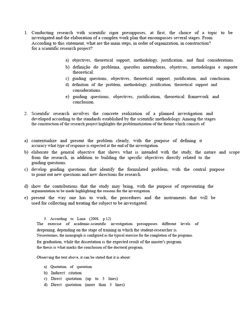 Conducting Research With Scientific Rigor Presupposes | PDF ...