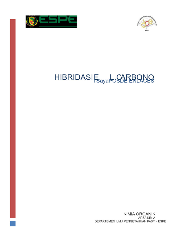 Hibridisasi Karbon dan Jenis Ikatan | PDF