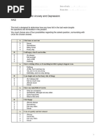 HADS Questionnaire and Scoring Guide | PDF | Emotions | Psychology