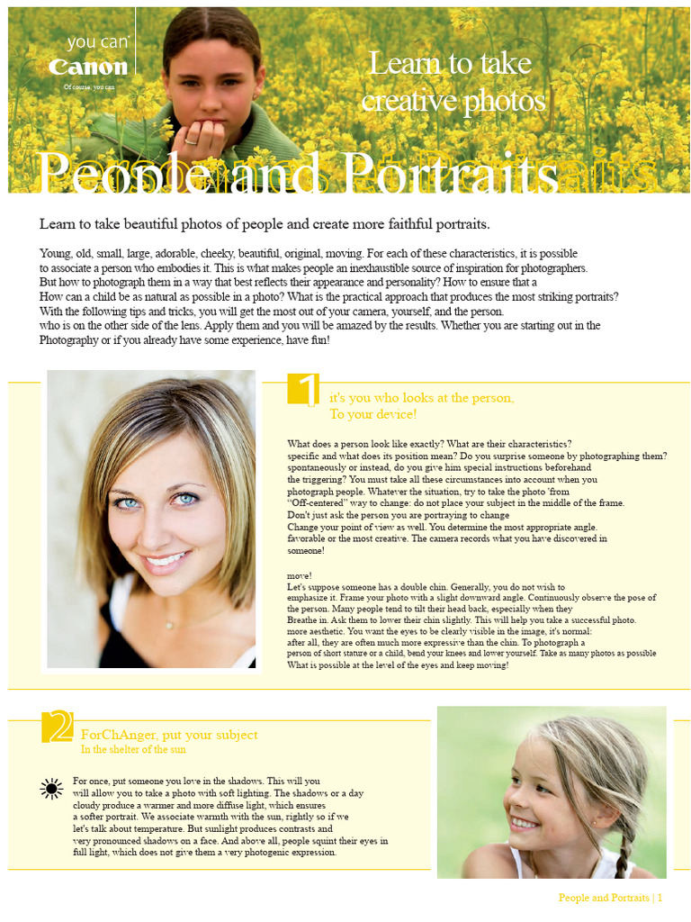 Mastering Portrait Photography Tips | PDF | Camera | Flash (Photography)