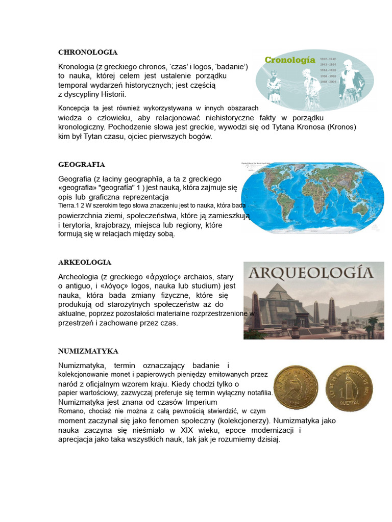 Nauki Pomocnicze Historii - Pojęcie I Obrazy | PDF