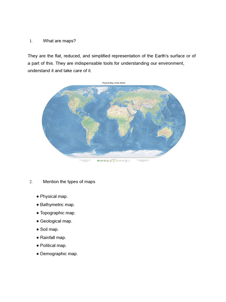 Questionnaire On Maps | PDF | Latitude | Longitude