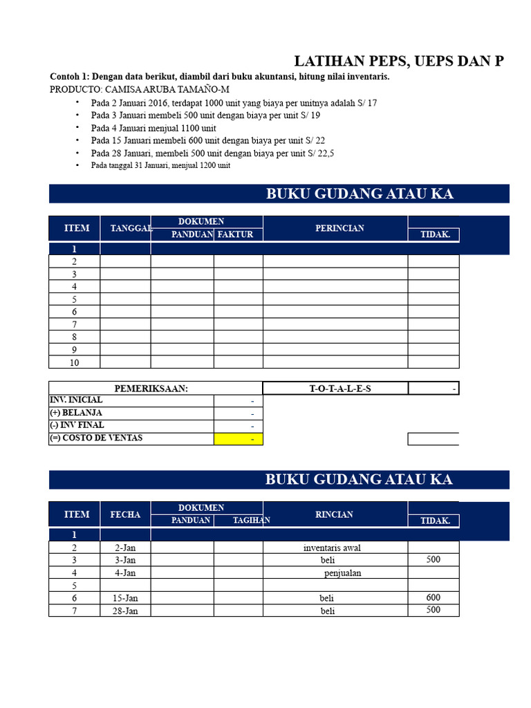 Latihan Peps, Ueps Dan Rata-Rata Berat | PDF