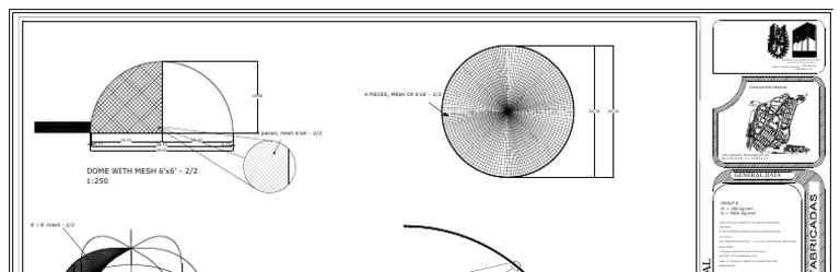 Structural Plan Dome | PDF | Concrete | Building Materials